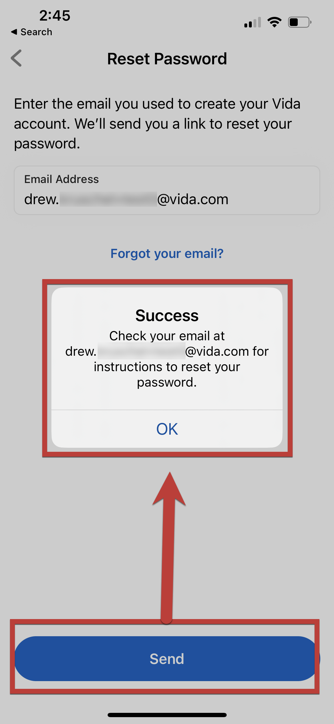 How to Reset Your Password in the Mobile App – Vida Health