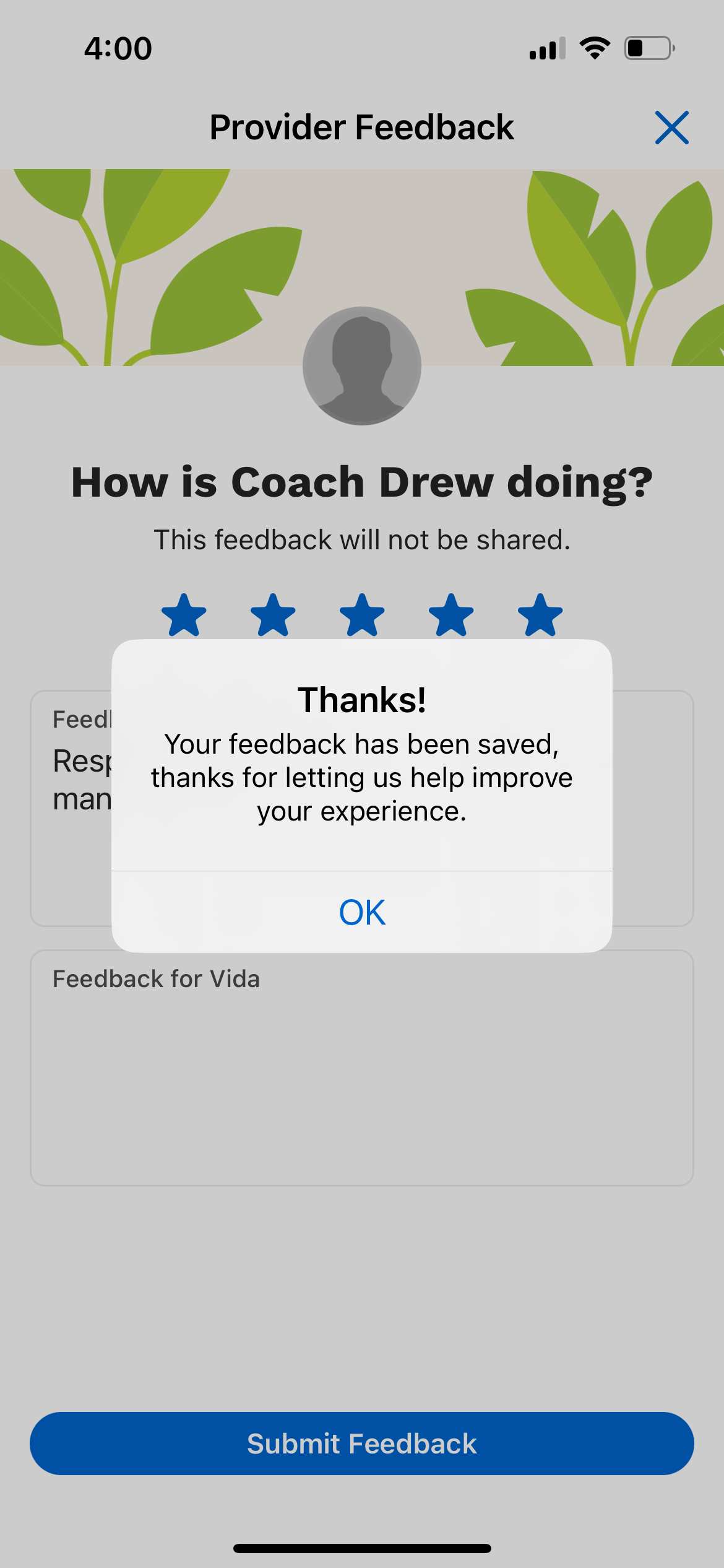 How to Leave Feedback about your Coach – Vida Health