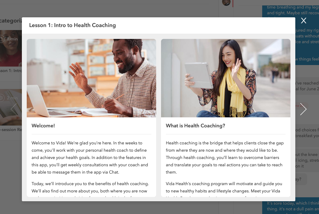 Vida Web Portal Overview – Vida Health